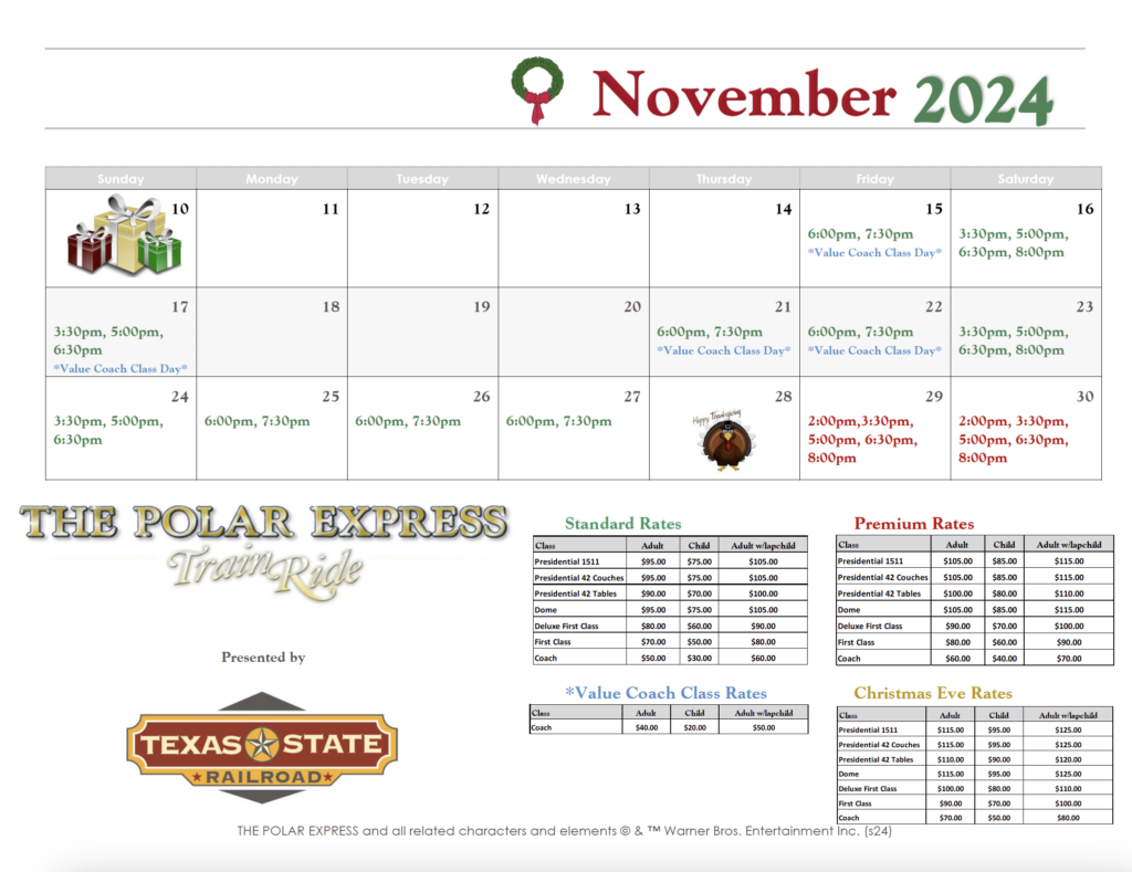 THE POLAR EXPRESS™ | Texas State Railroad